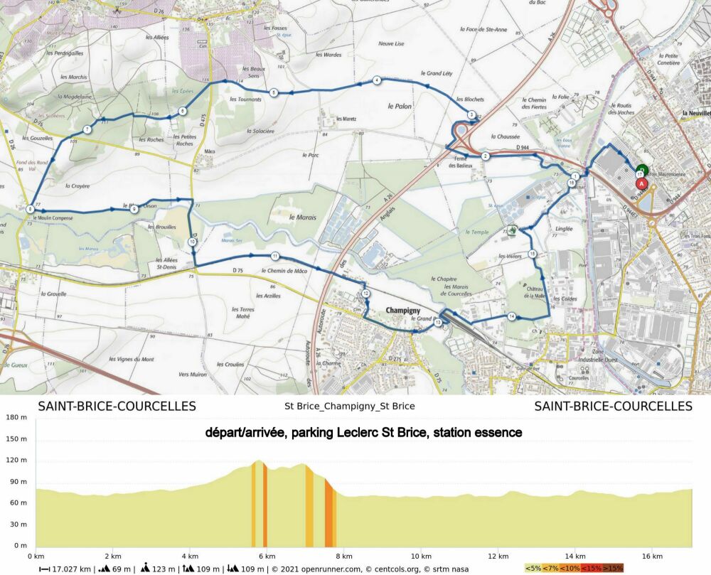 Saint-Brice-Courcelles - St Brice_Champigny_St Brice | OpenRunner